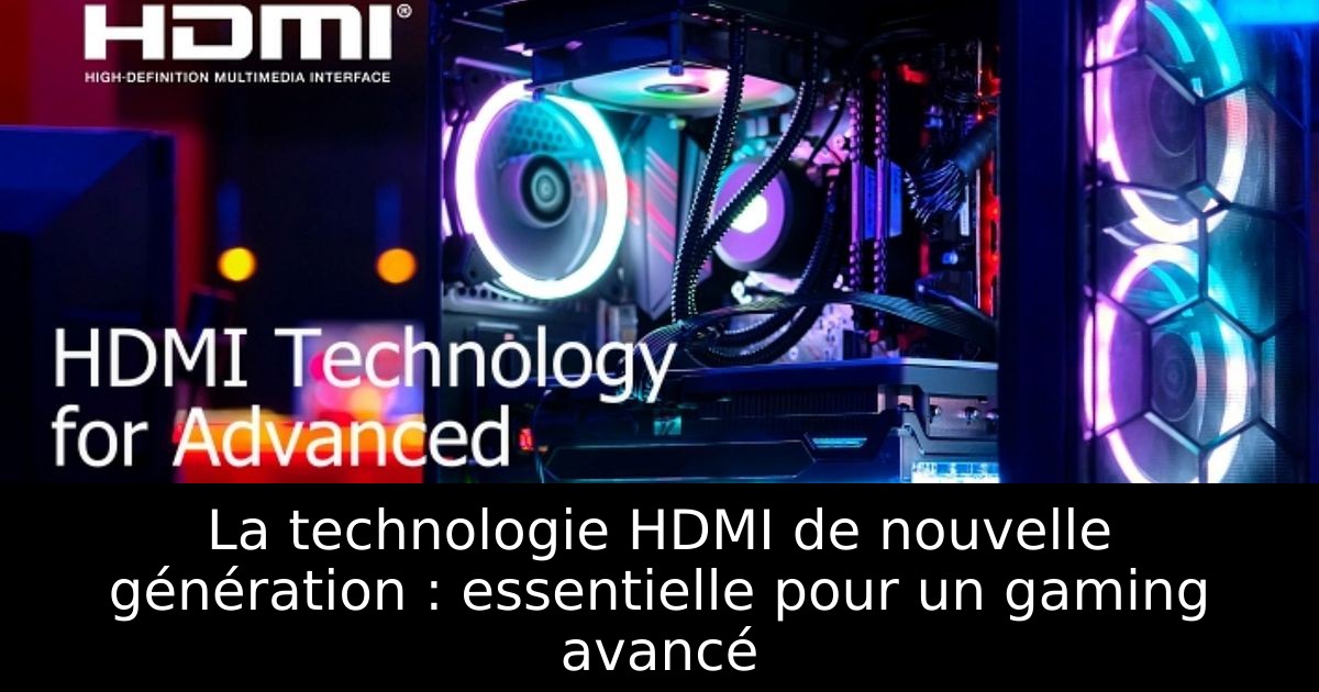 La technologie HDMI de nouvelle génération : essentielle pour un gaming ...